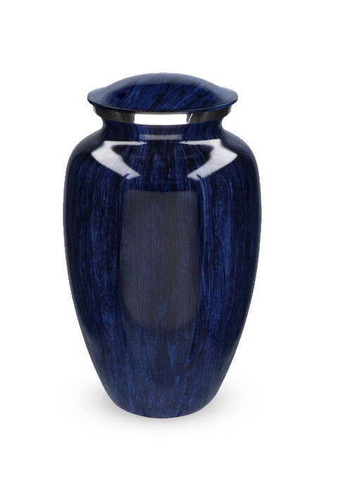 Aluminium Cremation Urn for Ashes 'Elegance' marble look | legendURN US