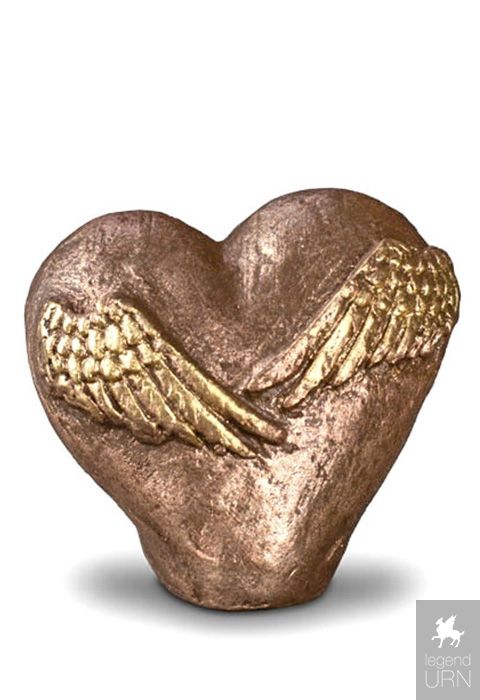 Handmade Small Urn for Ashes 'Our angel' | legendURN US