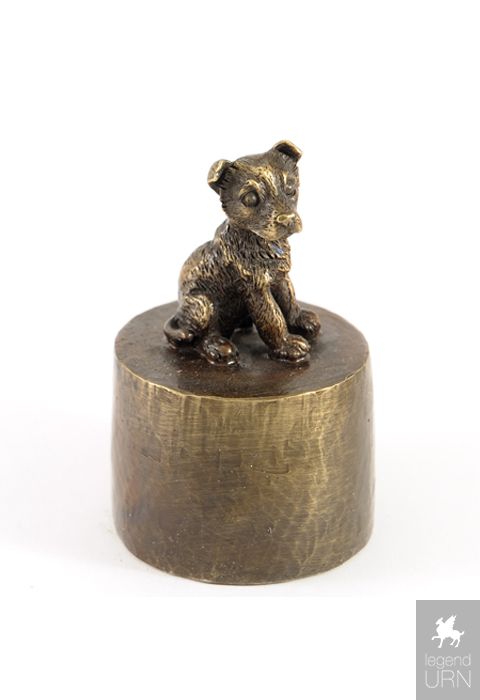 Yorkshire terrier Urn bronzed | Ashes Urns for Dogs | legendURN US